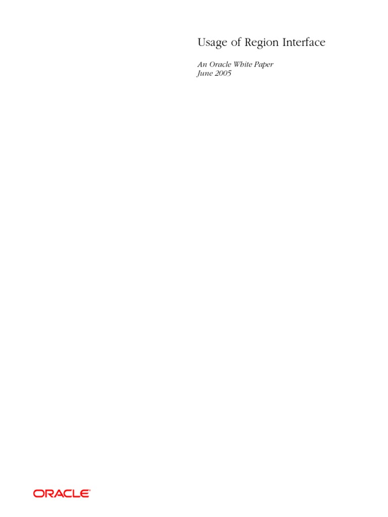 Region Interface | PDF | Data Type | Interface (Computing)