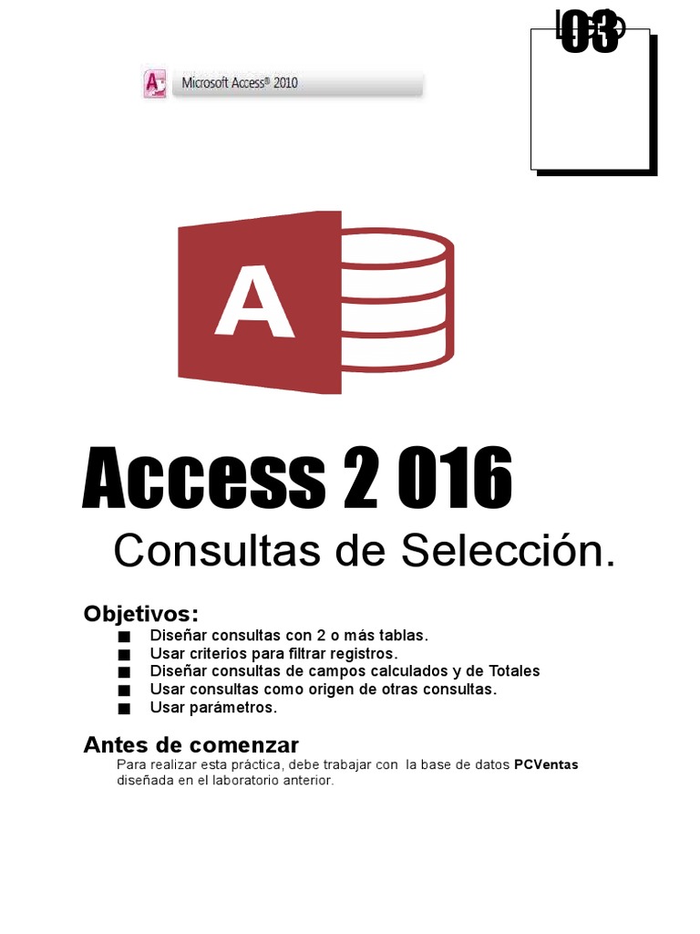 Lab03 2010 Consultas de Selección | PDF | Tabla (base de datos) | Bases de datos