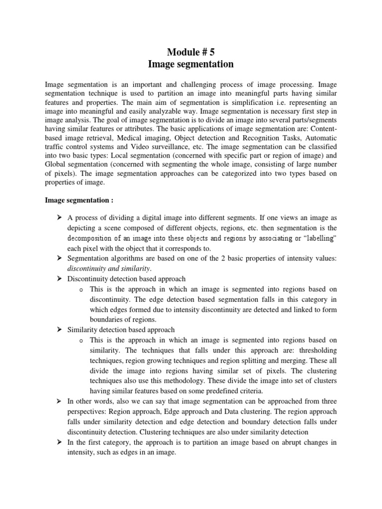 Digital Image Processing | PDF | Image Segmentation | Cluster Analysis