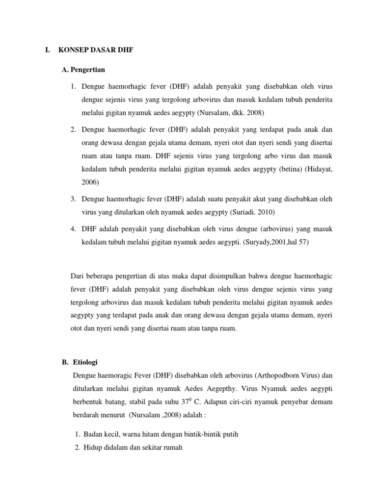 LP DHF Pada Anak | PDF