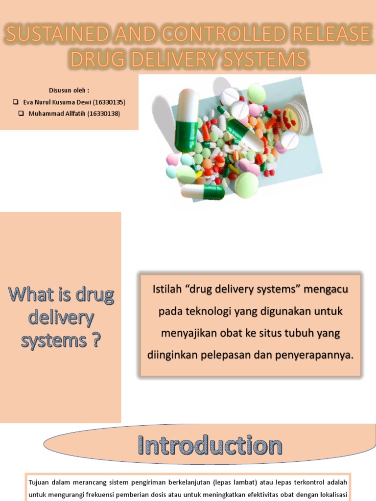 Sustained and Controlled Release Drug Delivery Systems | PDF