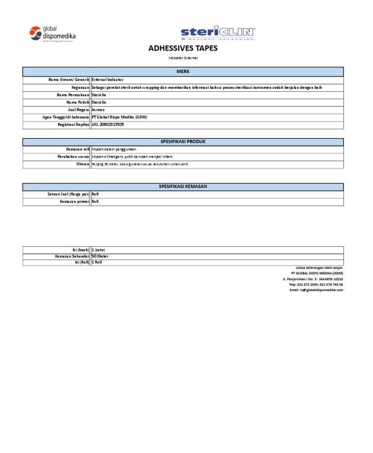External Indicator Tape 40m | PDF