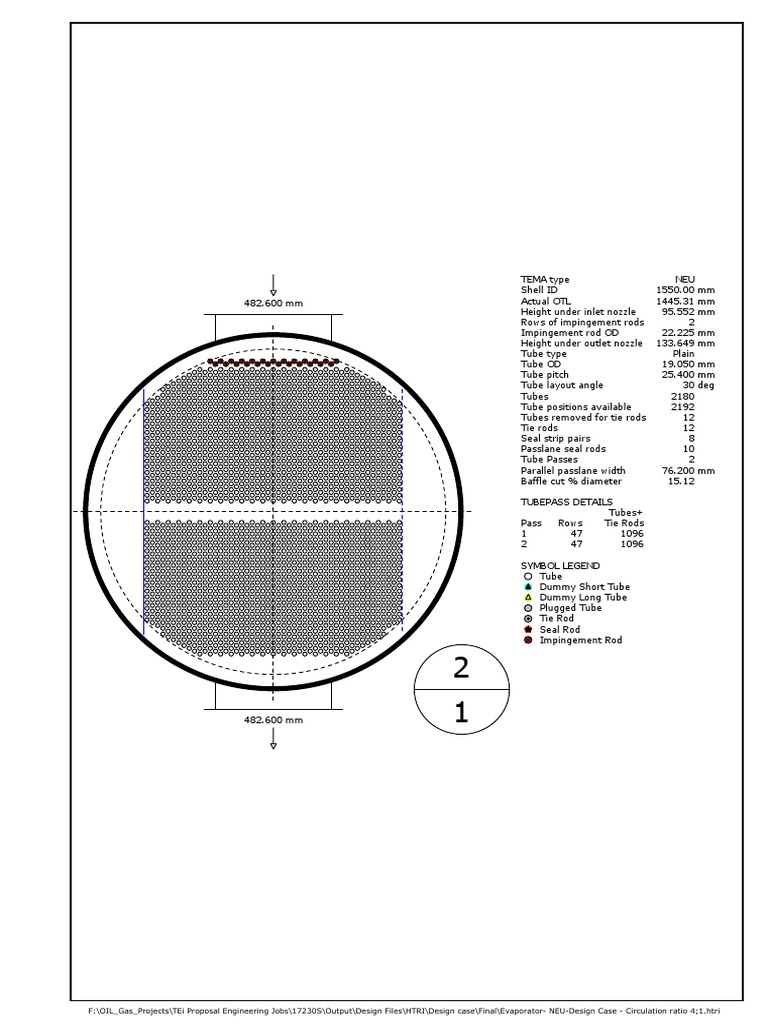 TEMA Tube Layout | PDF