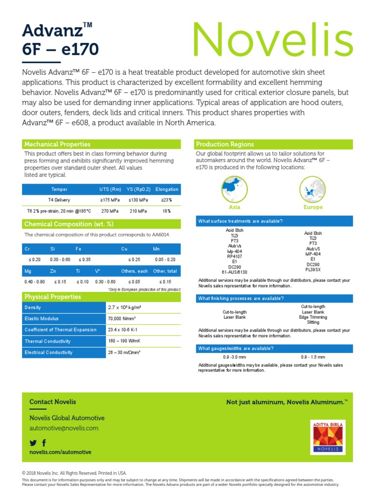 Advanz 6F E170 DataSheet | PDF | Chemical Substances | Building Materials