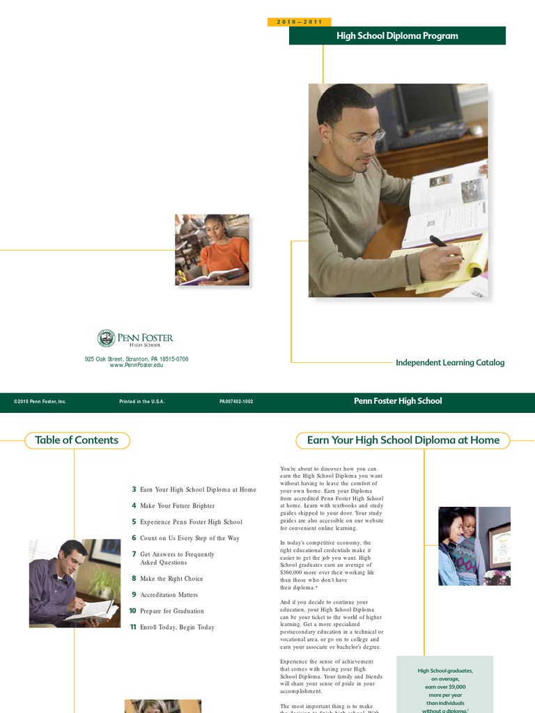 High School Diploma Program | PDF | Distance Education | Schools