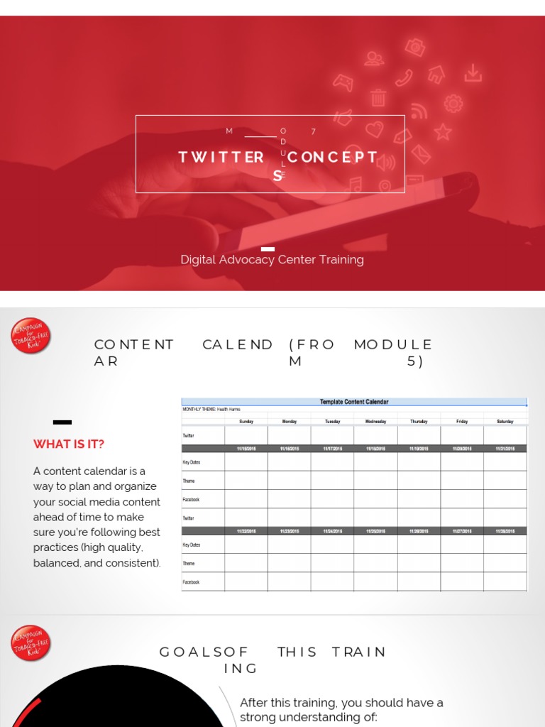 Module 7 Twitter Concepts And How To Pdf Hashtag Facebook