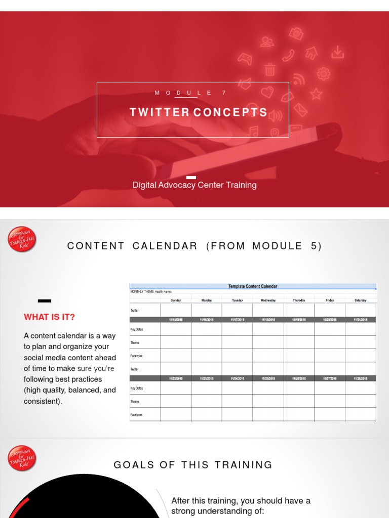 MODULE 7 - TWITTER CONCEPTS and HOW TO | PDF | Hashtag | Social Media