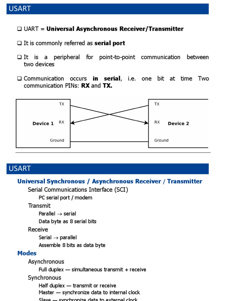 USART | PDF | Electronic Engineering | Areas Of Computer Science