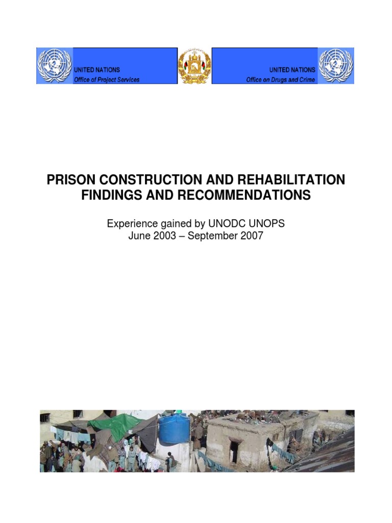 UNODC Prison Program Report 2007 | PDF | Prison | Afghanistan