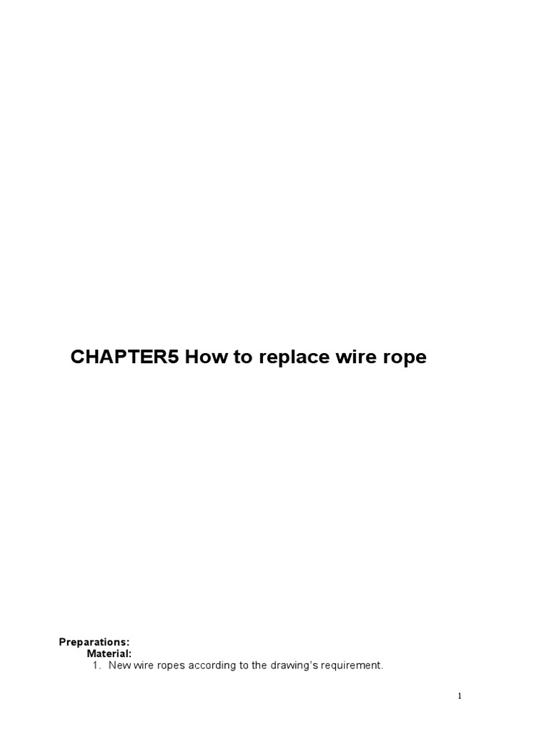 How to Replace Wire Rope in 5 Steps | PDF | Rope | Wire