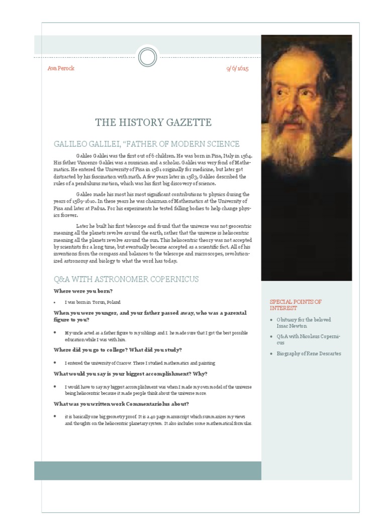 Publication 2 | PDF | Galileo Galilei | Heliocentrism