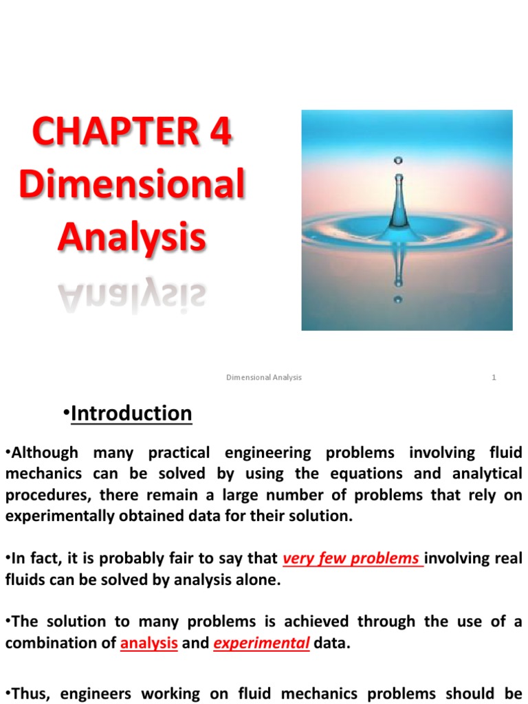 Dimensional Analysis: A Powerful Tool for Planning and Interpreting ...