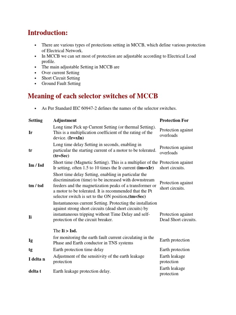 Miniature Circuit Breaker-Details | PDF | Fuse (Electrical) | Electric ...