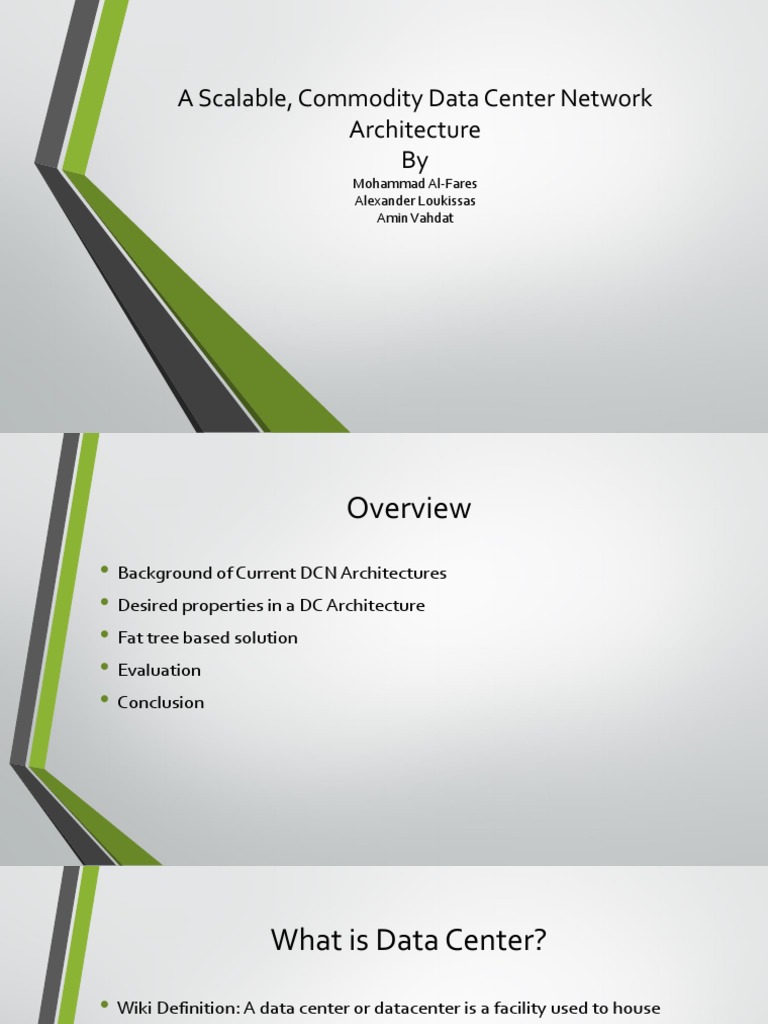 Scalable Fat-Tree Data Center Network | PDF | Network Switch | Network ...