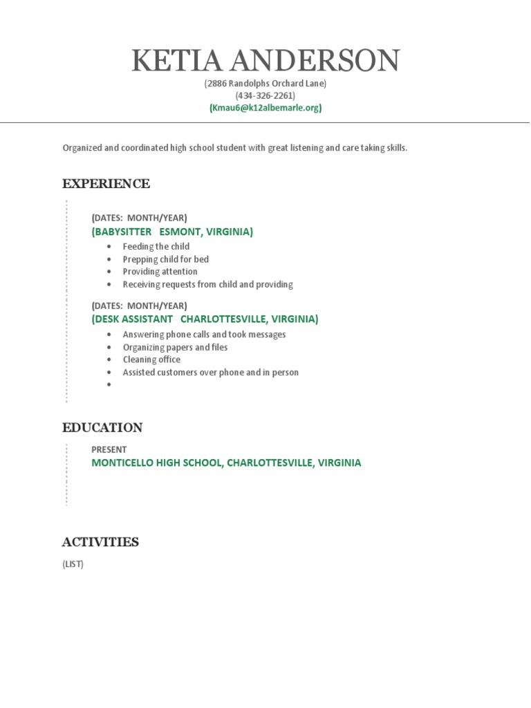 Resume Sample 2 | Download Free PDF | Business
