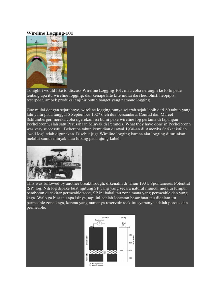 Wireline Logging | PDF