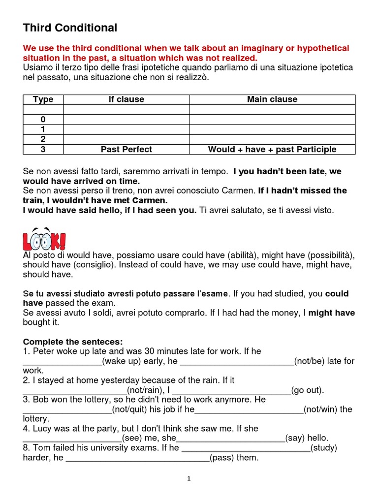 Third and Mixed Conditionals | PDF | Languages | Language Arts & Discipline