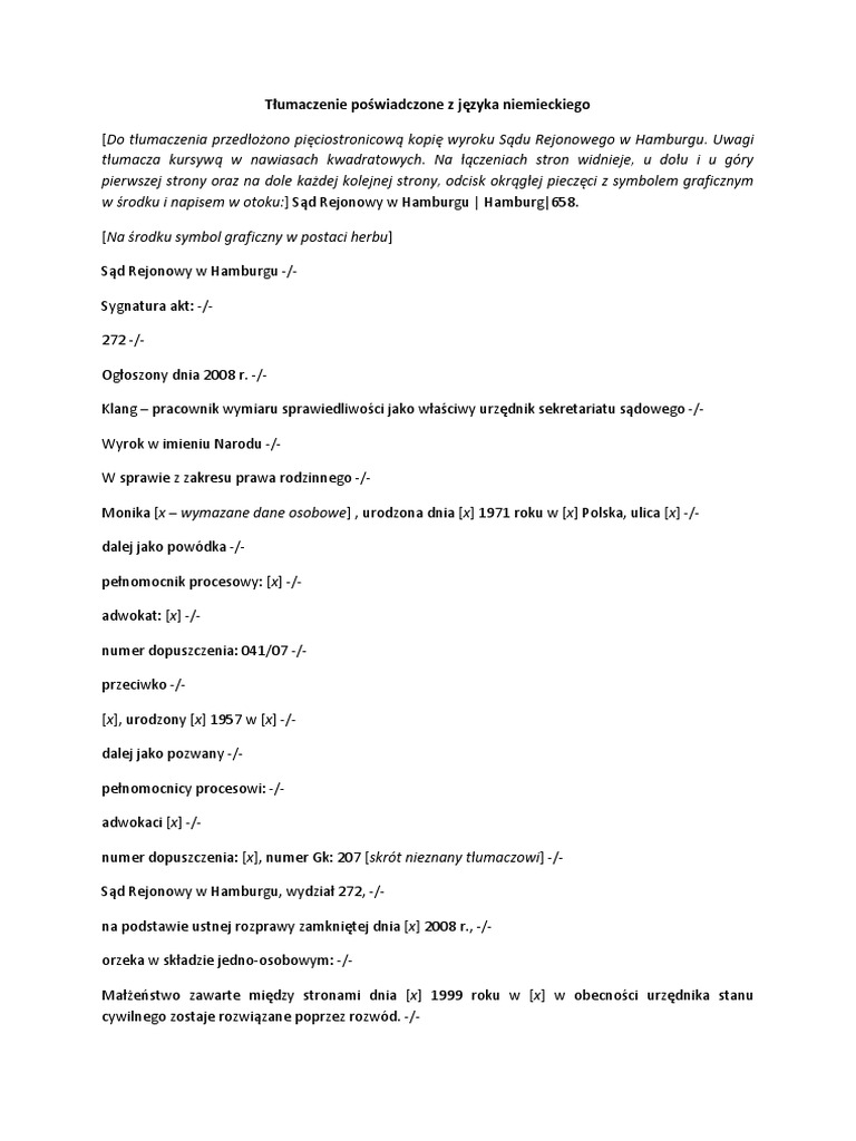 Wyrok Rozwodowy Lukasz Goryczka