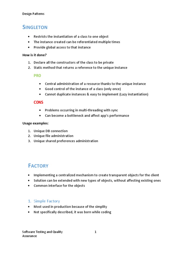 Design Patterns Pdf Class Computer Programming Method Computer Programming 0305