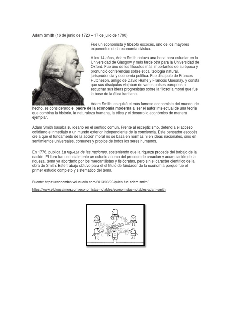 Adam Smith Father of Modern Economics | PDF