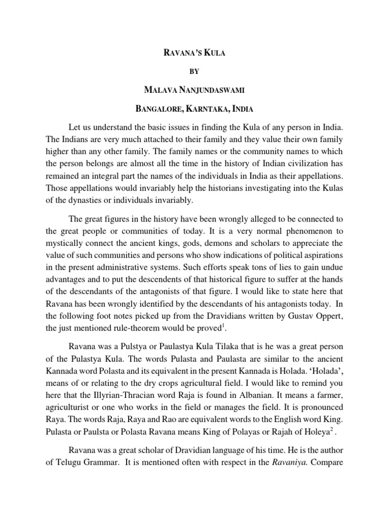 Ravana's Notes | PDF | Ramayana | Rama