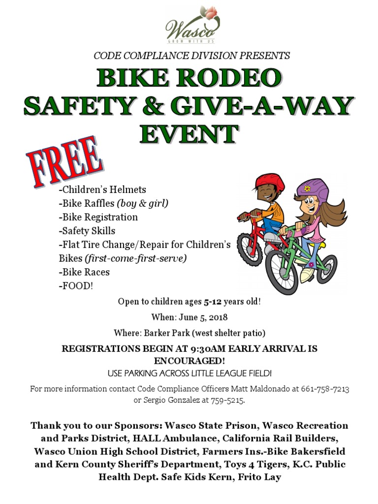 Bike Rodeo 2018 Flyers Eng and Span | PDF | Business | Sports & Recreation