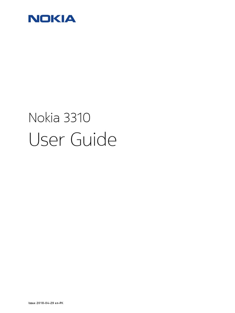 User Guide Nokia 3310 User Guide | PDF | Subscriber Identity Module ...