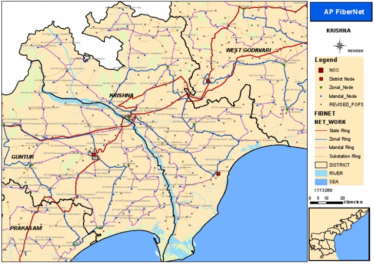 Krishna District Map.pdf | Electromagnetism | Power (Physics)