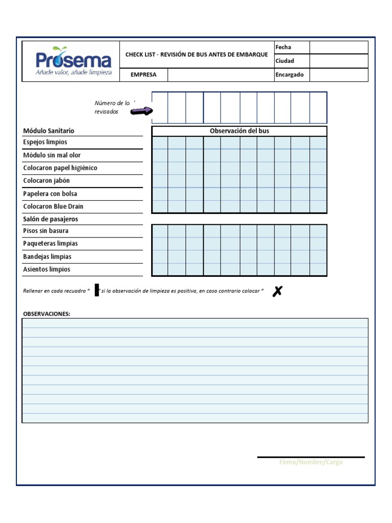 CHECKLIST-REVISION-BUS-EMBARQUE | PDF