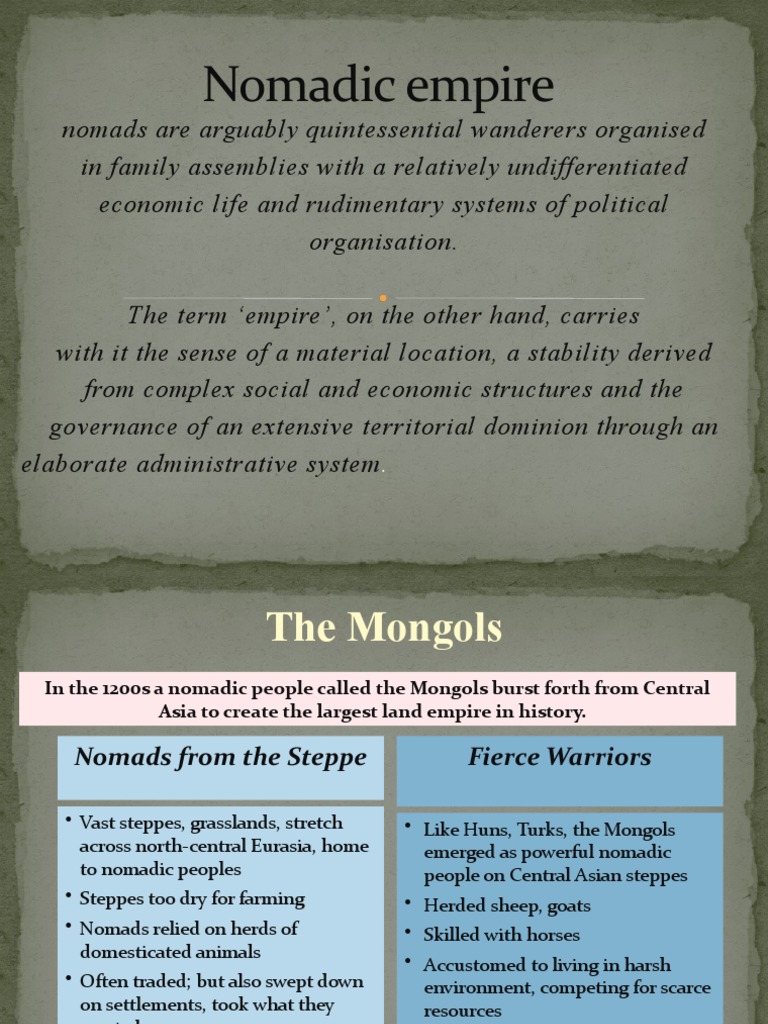 Nomadic Empire | PDF | Genghis Khan | Inner Asia
