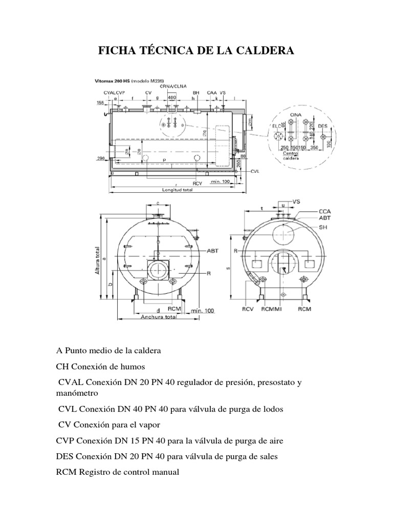 Ficha Técnica de La Caldera | PDF