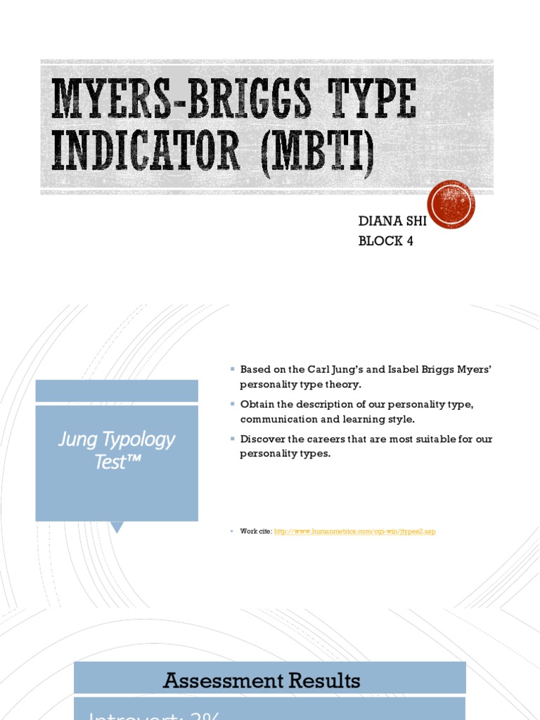 Planning Mbti Project | PDF | Personality Type | Psychological Concepts