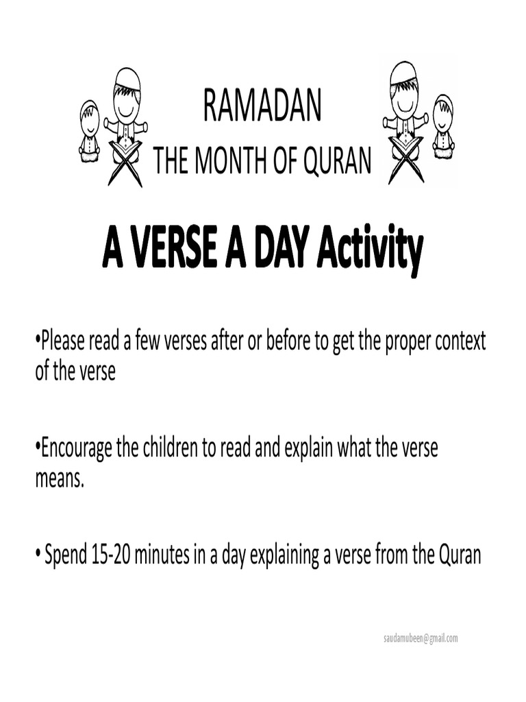 A Verse A Day | PDF | Quran | Islam