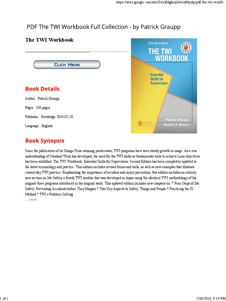 TWI Essentials | Download Free PDF | Cognition | Computing And ...