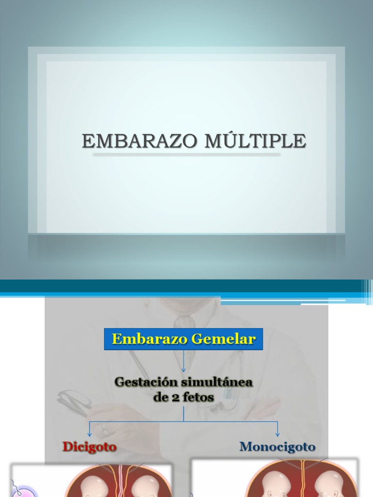 Embarazo Gemelar: Monocigoto y Dicigoto | PDF | Gemelo | El embarazo
