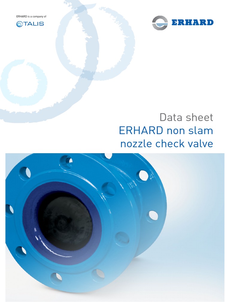 7B EDRV Válvula Check Erhard | PDF | Valve | Nozzle