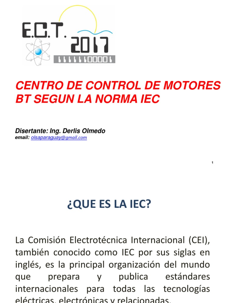 Centro de Control de Motores BT Segun La Norma Iec | PDF | Comisión Electrotécnica Internacional ...