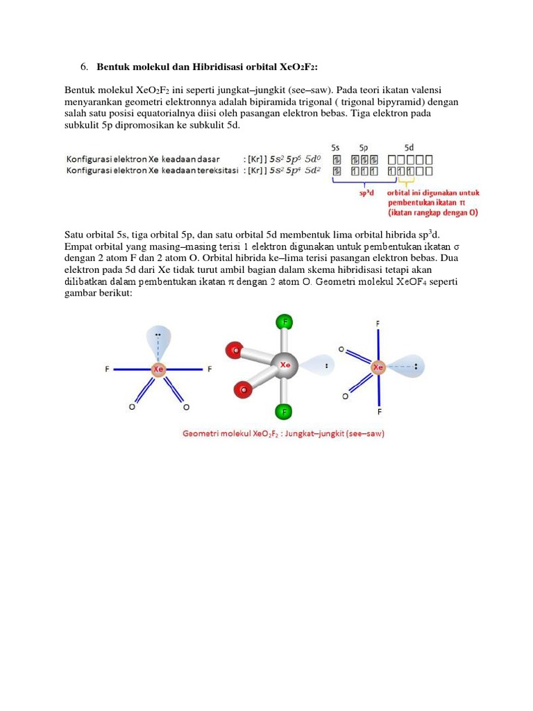 The Molecular Structure and Orbital Hybridization of XeO2F2: A Trigonal ...