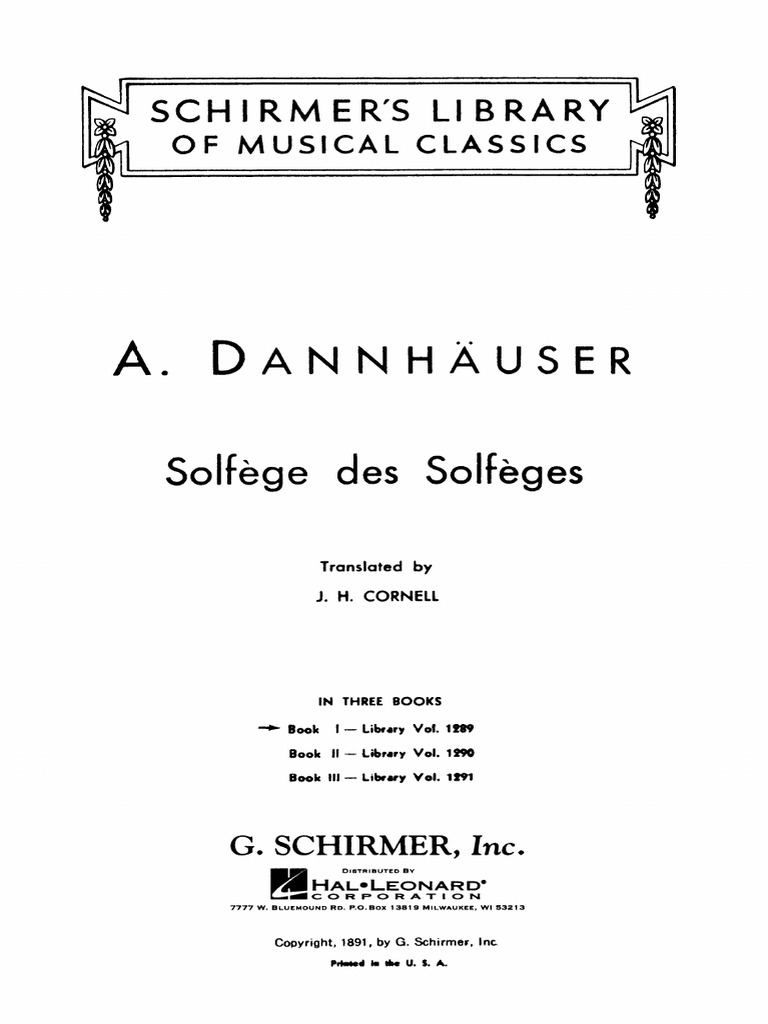 Solfejo - Dannhauser 1 PDF | PDF