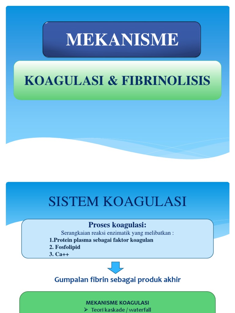 Koagulasi & Fibrinolisis | PDF