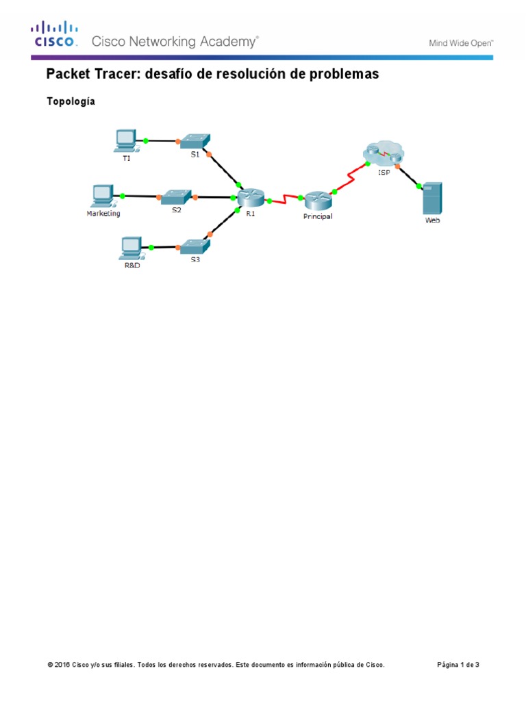 11.5.1.3 Packet Tracer - Troubleshooting Challenge | PDF | Estándares de internet ...