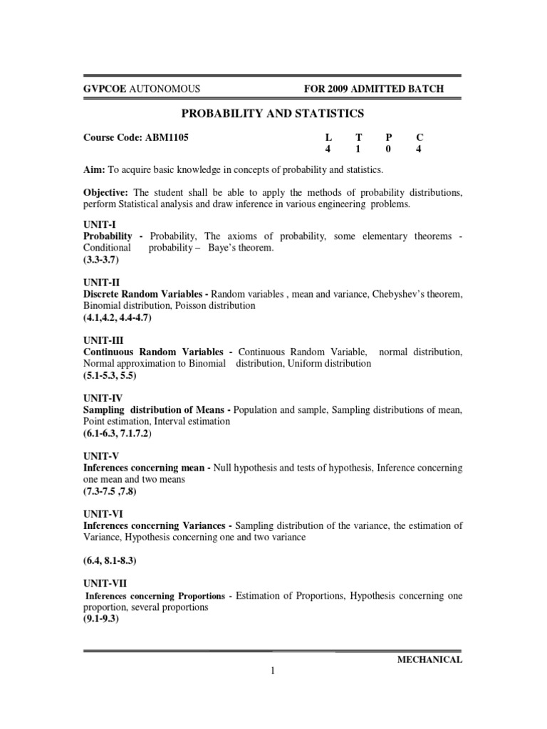 Probability and Statistics: Inferences Concerning Proportions | PDF | Fluid Dynamics | Entropy