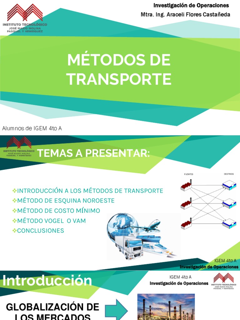 Metodo de Transporte | PDF | La investigación de operaciones ...