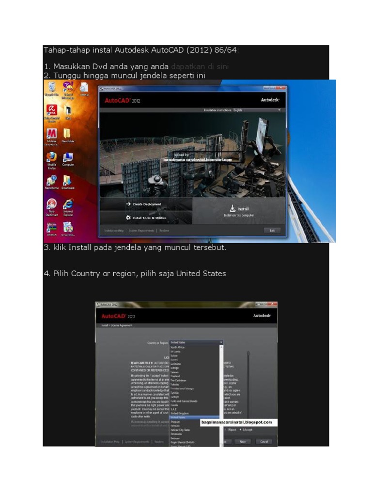 Cara Install Autocad 2012 | PDF