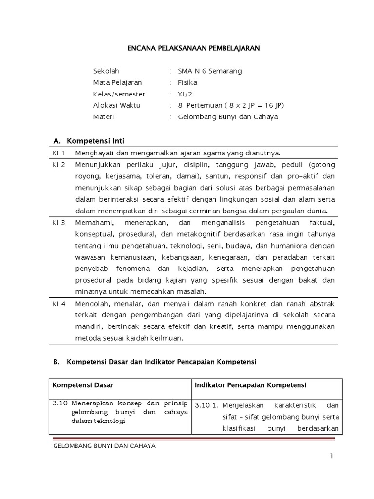 Gelombang Bunyi | PDF | Metode & Bahan Ajar | Sains & Matematika