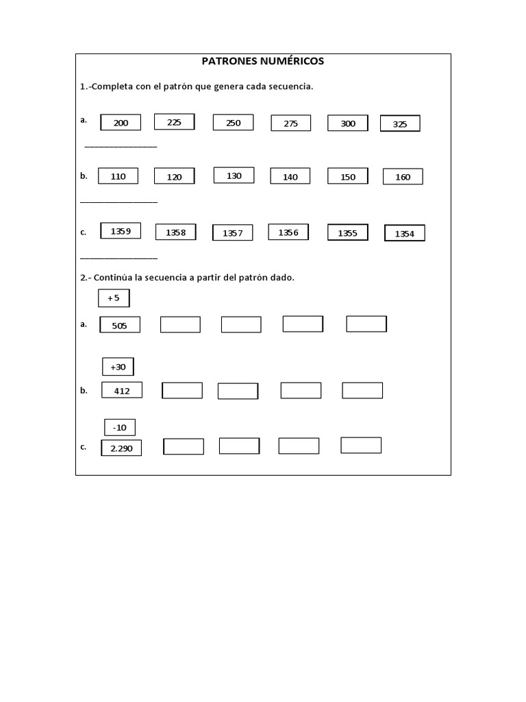 Identificación de Patrones Numéricos | PDF | Tecnología