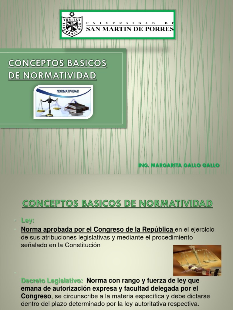 1 - Conceptos Básicos de Normatividad | PDF