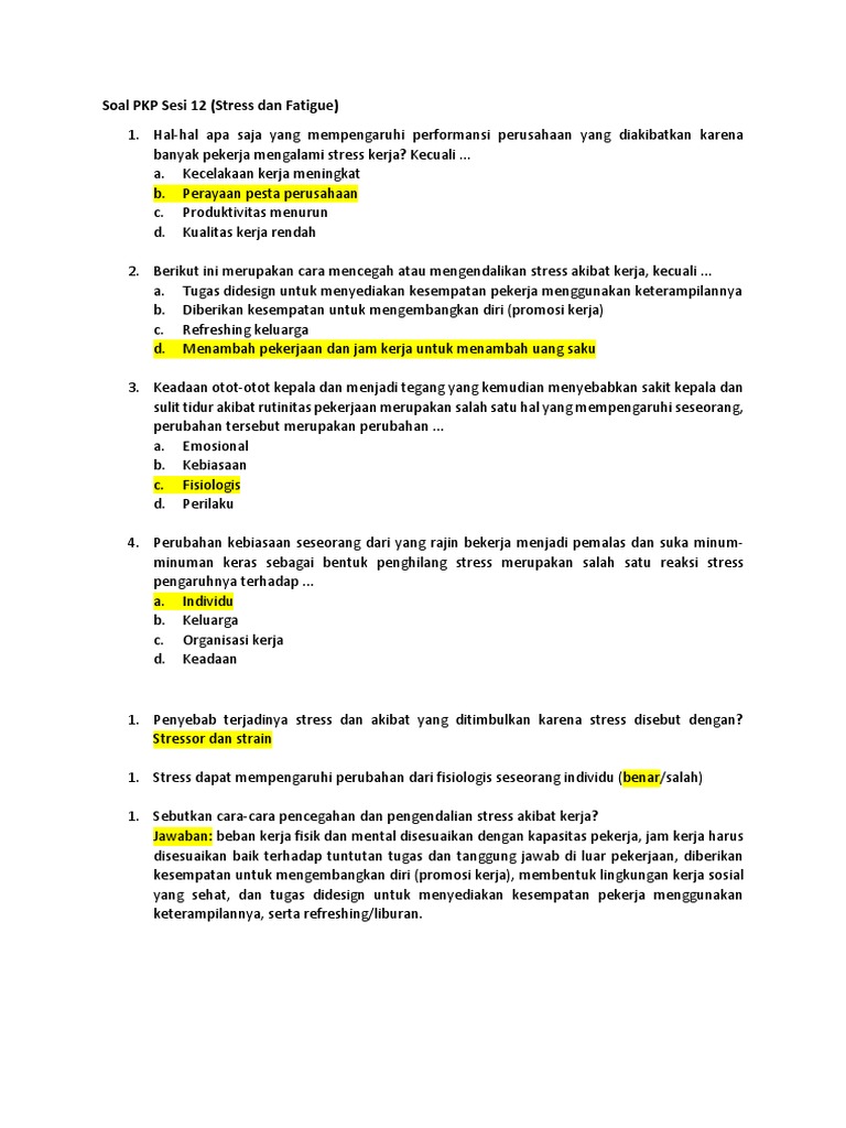 Soal PKP Sesi 12 | PDF