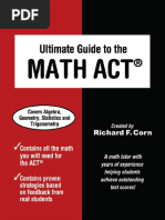 ACT Math Formula Reference Guide | PDF | Square Root | Area