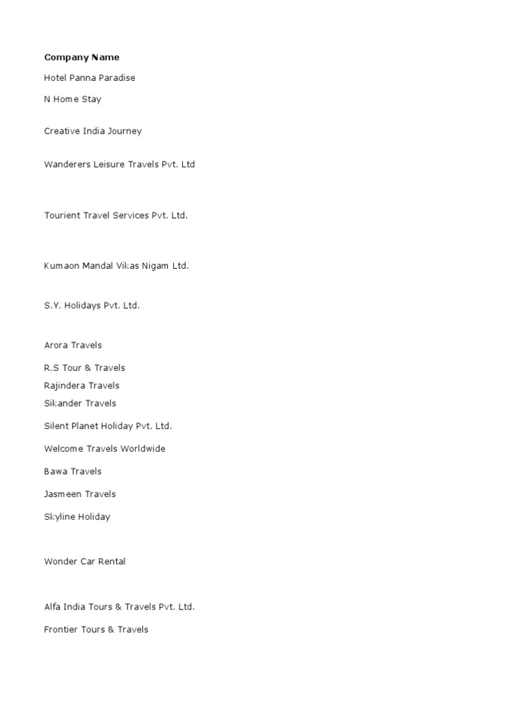 Travel Agents Database | PDF